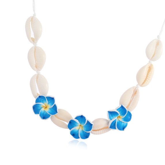 Elegant Soft Clay Flower Shell Necklace, Versatile Stylish Jewelry ...