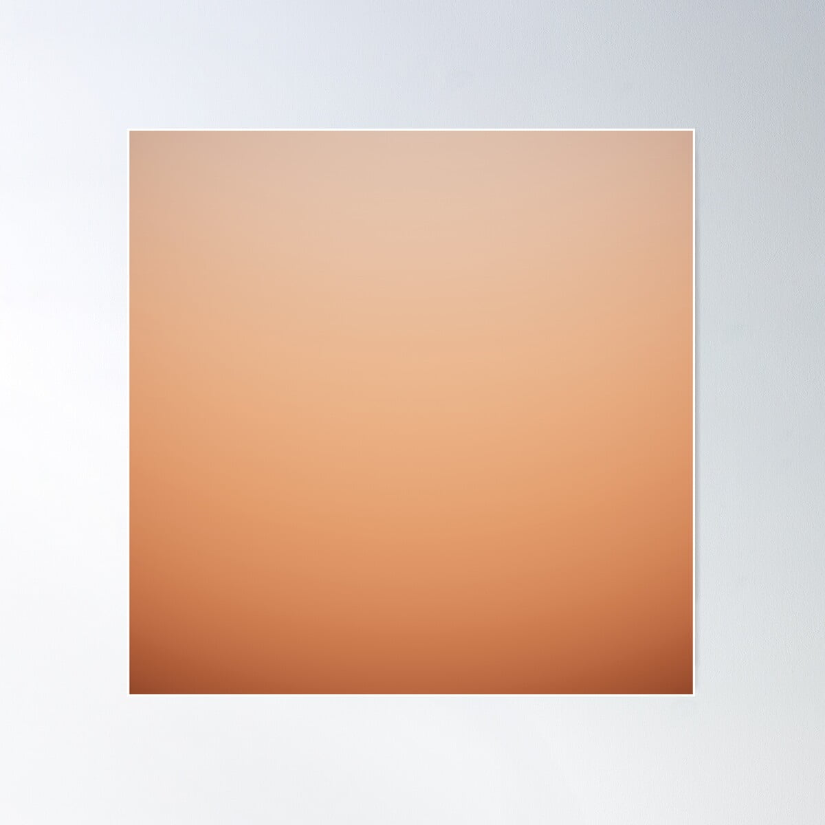Elegant Soft Gradient Coloring - Light Tan Poster Wall Art, Modern Wall ...