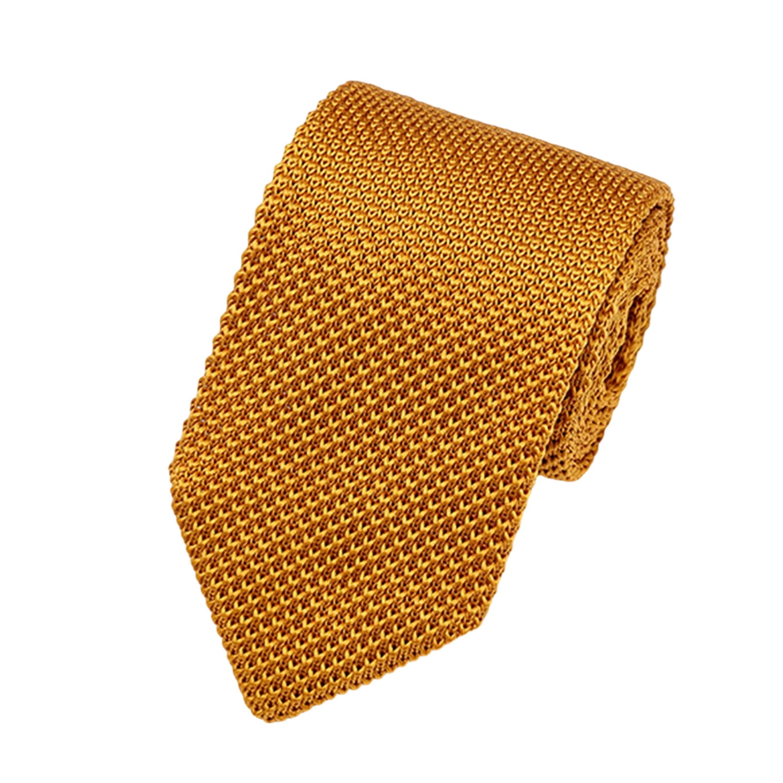 Elegant Solid Color Necktie Polyester Fabric Knitted Tie for Business ...