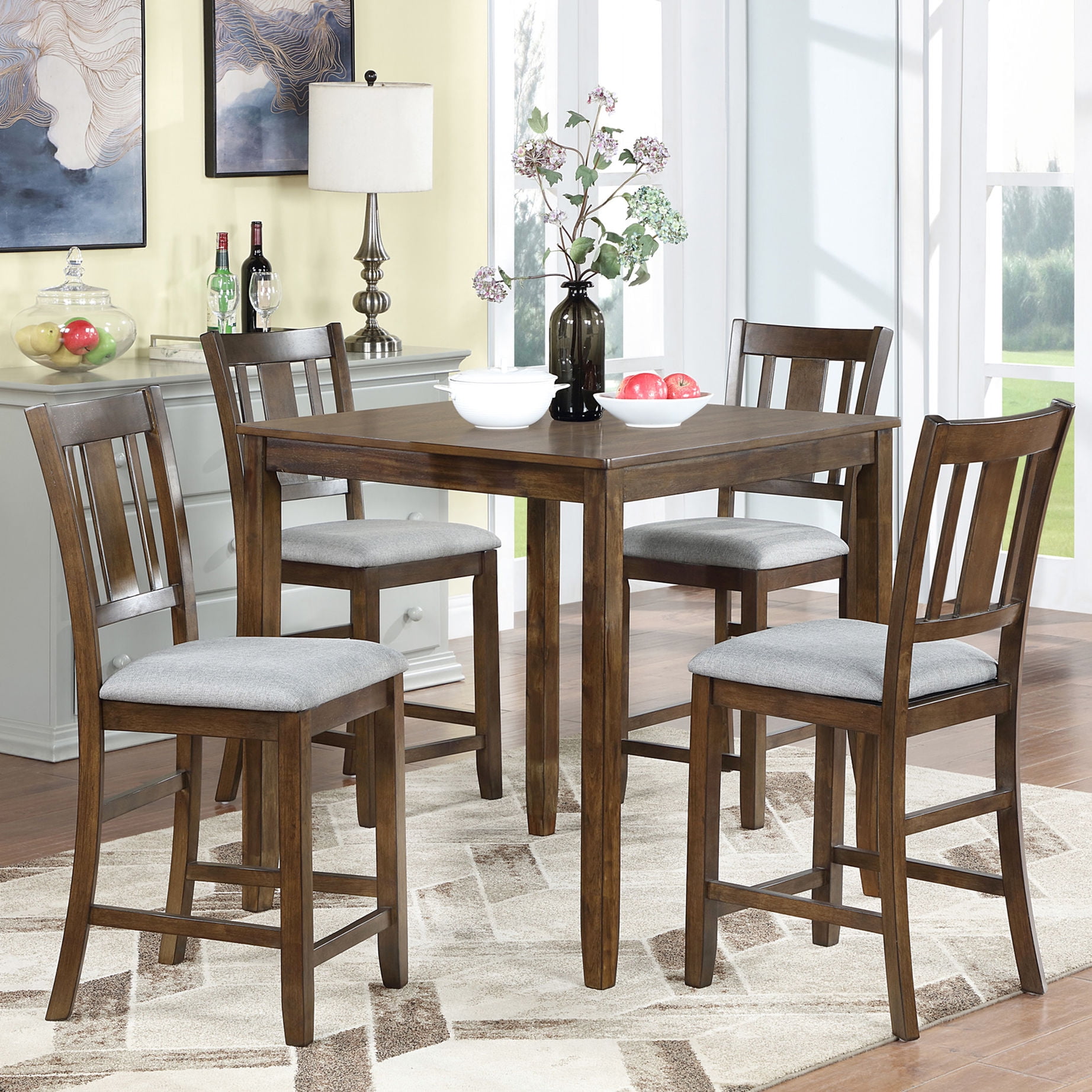 Elegant Solid Wood Set+Ergonomic Slatted Back”-“Formal Occasions/Dining ...