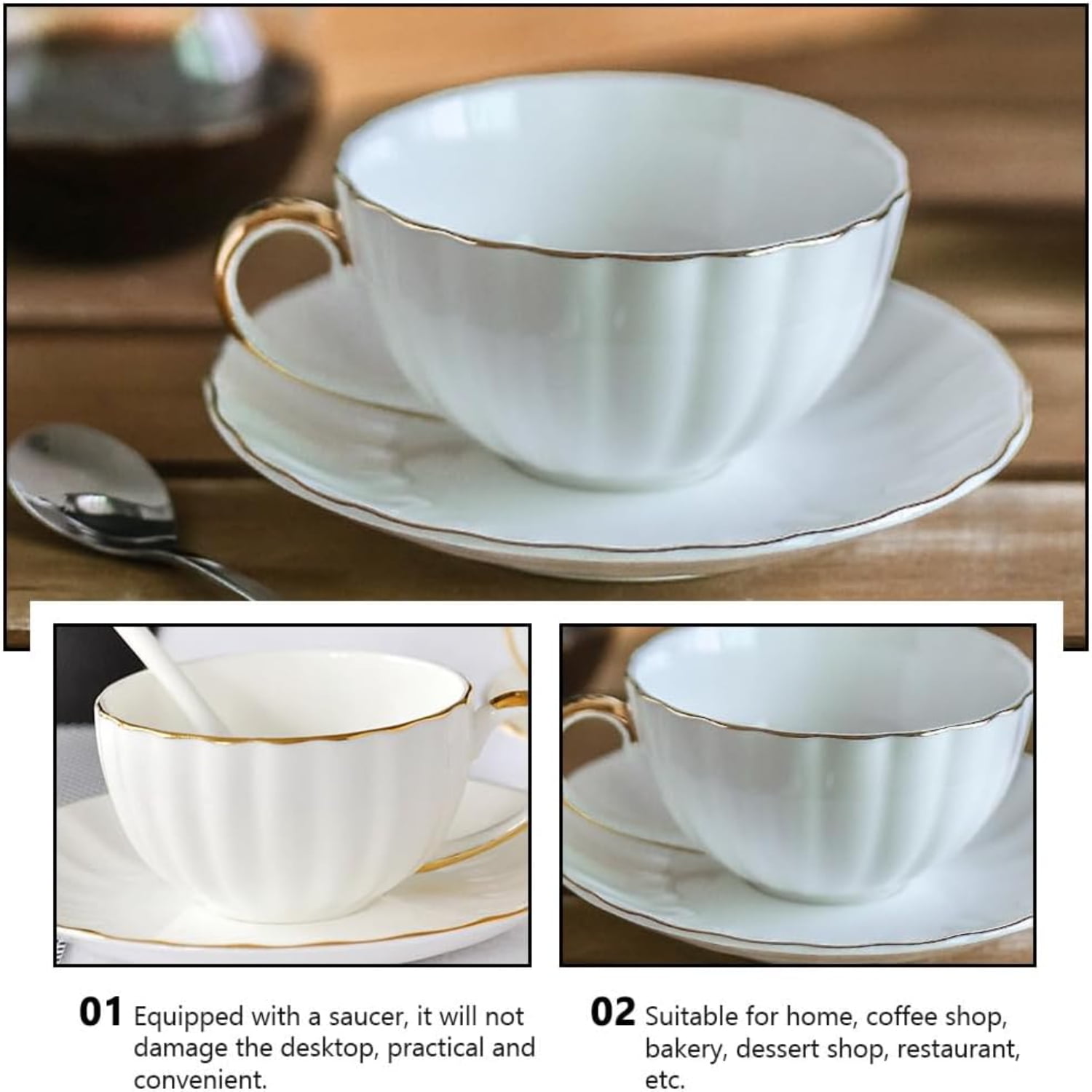 Elegant Sophisticated Reserve Kit: Exquisite Bone China Tea Cup Set ...
