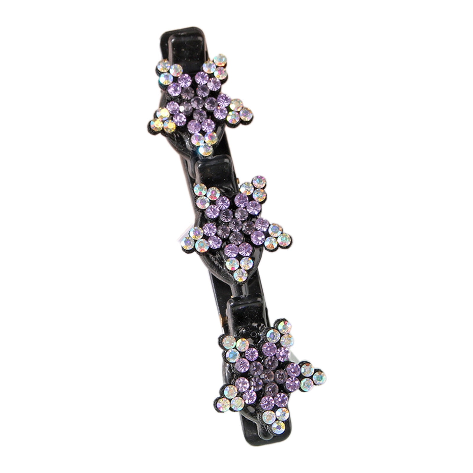 Elegant Sparkling Braided Hair Clips for Women and Girls Short ...
