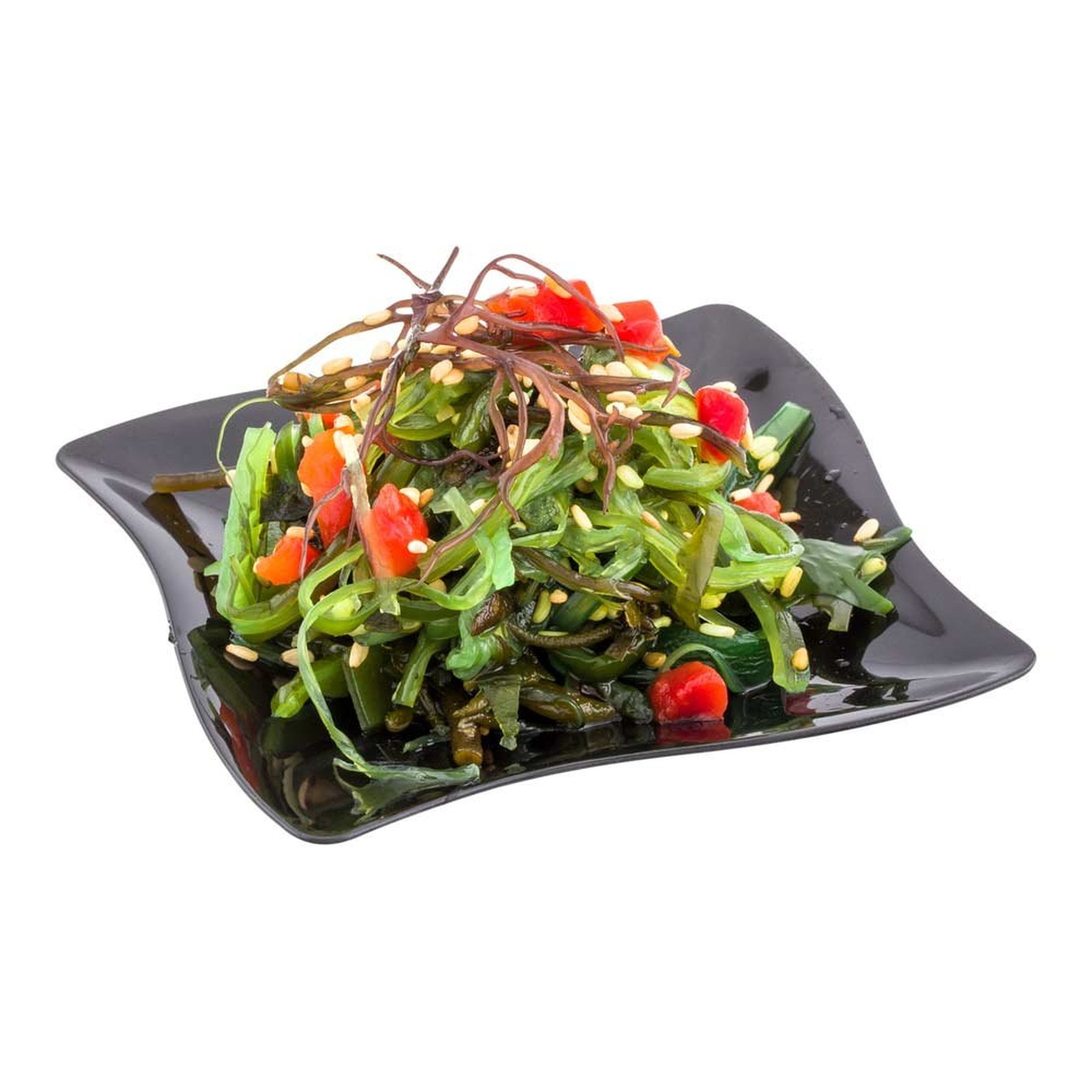 Elegant Square Appetizer Plates - Set of 100 Black Disposable Cocktail ...