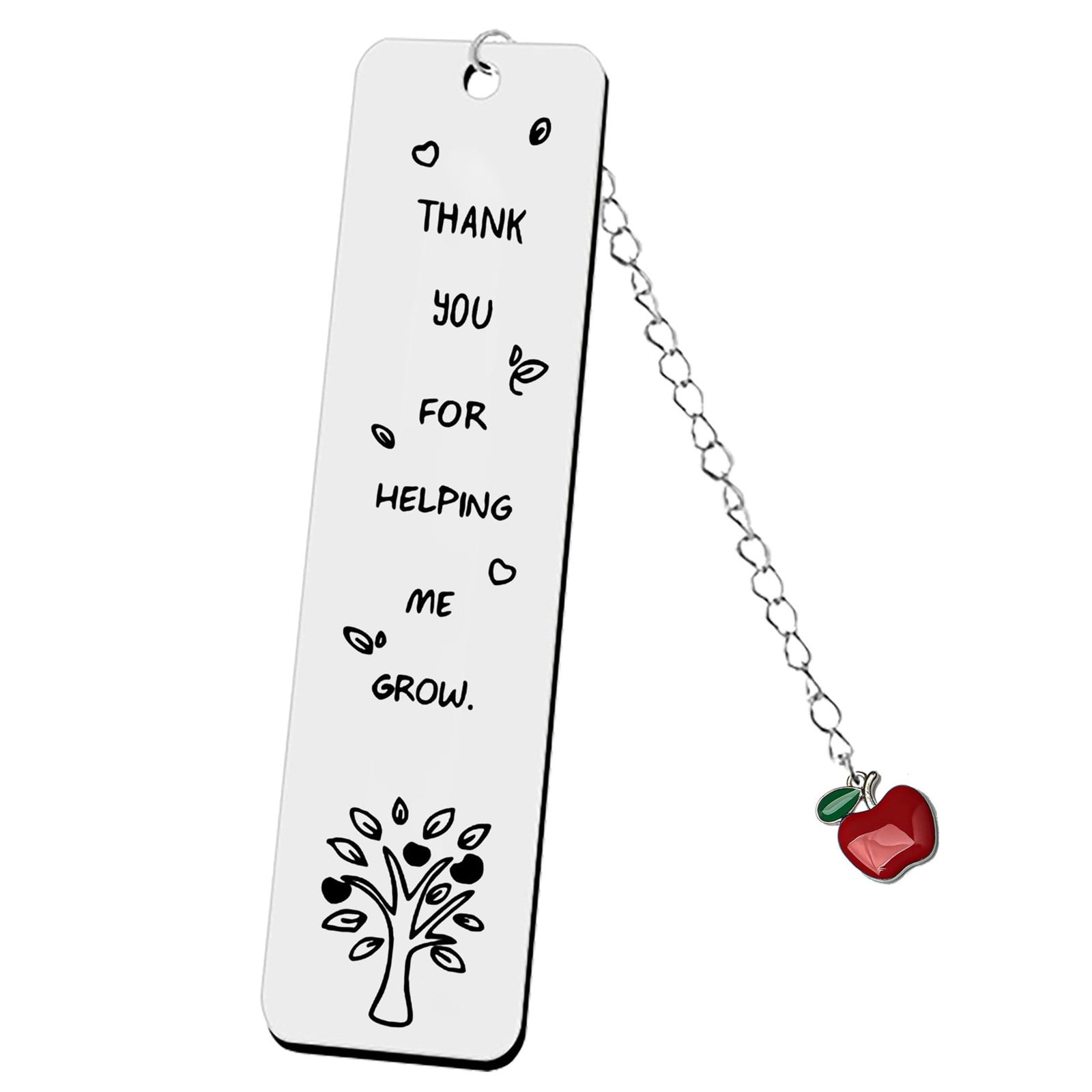 Elegant Stainless Steel Bookmark Inspirational Engraved Message For ...