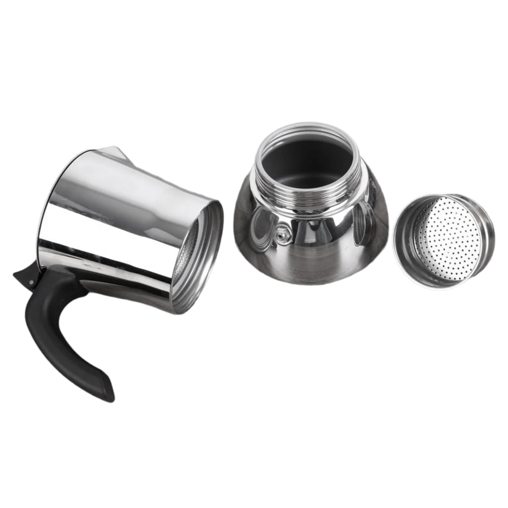 Elegant Stainless Steel Coffee Brewing Stovetop Coffee Pots 4 Cup ...