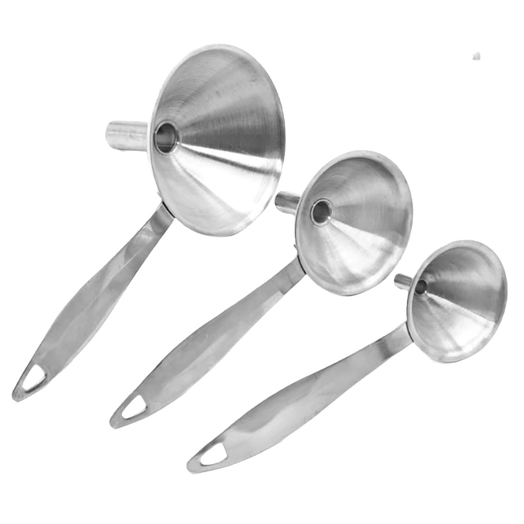 Elegant Stainless Steel Kitchen Funnel Set, Space-Saving and Durable ...