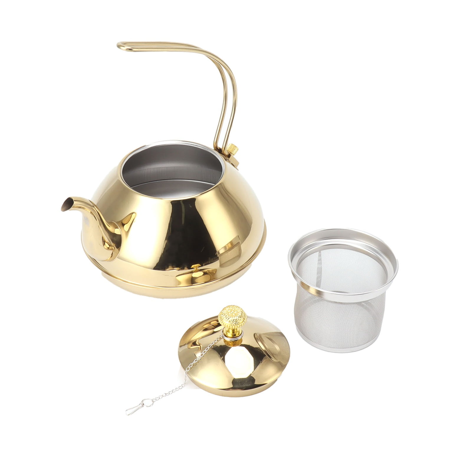 Elegant Stainless Steel Tea Pot, Removable Tea Infuser For Unmatched ...