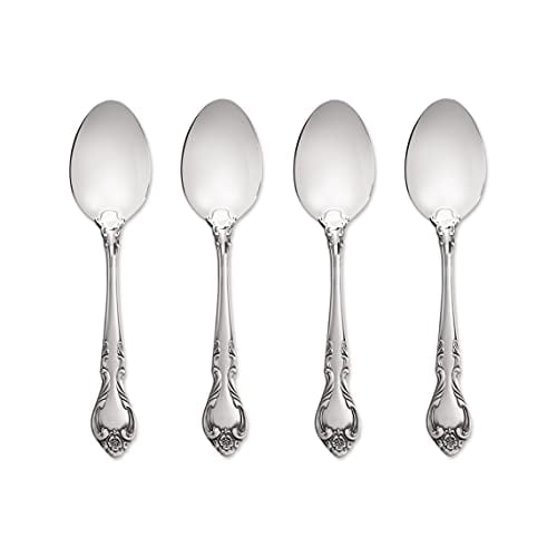 Elegant Stainless Steel Teaspoons – A Set of Four for Family Gatherings ...