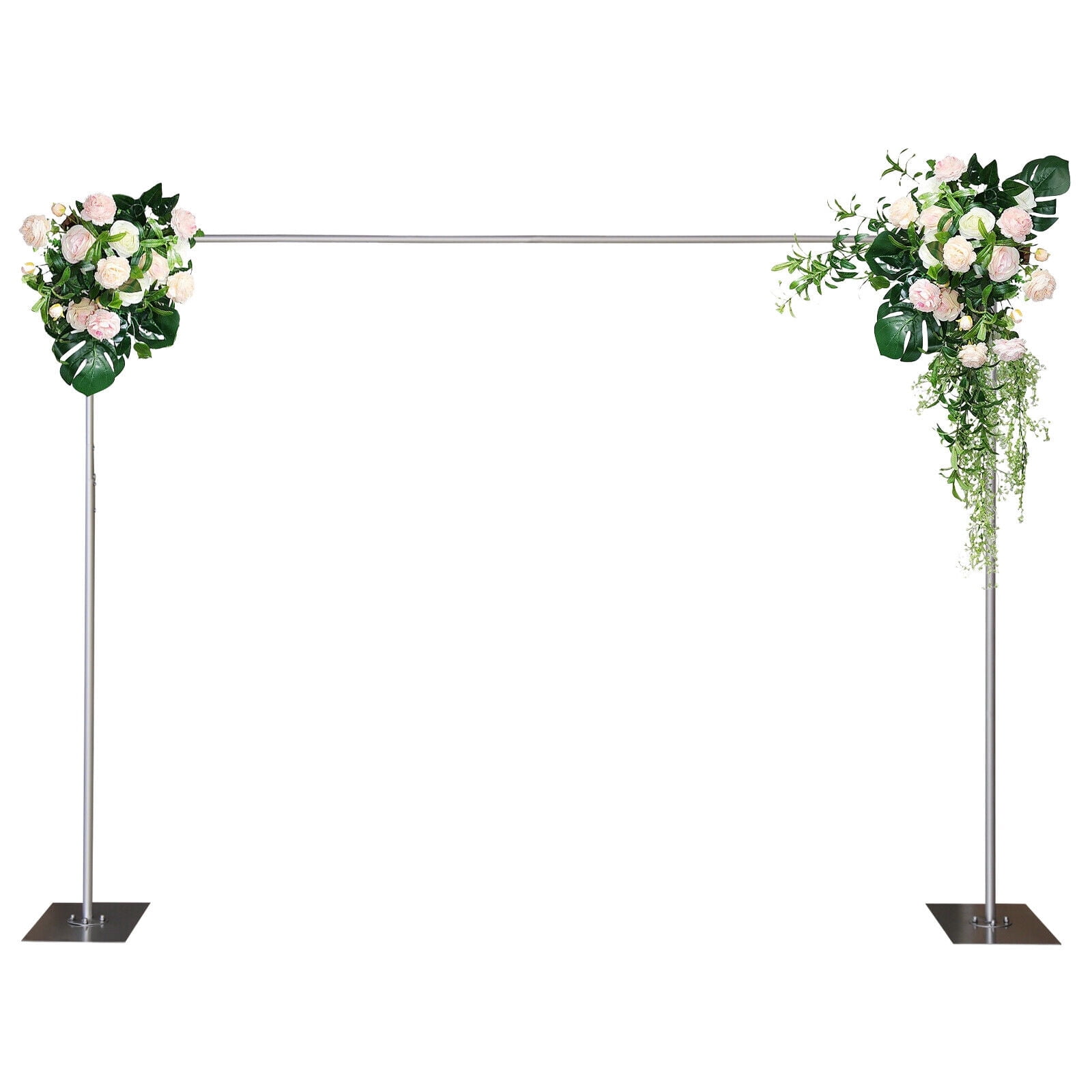 Elegant Stand Silver Celebration Wedding Backdrop Stand Adjustable ...