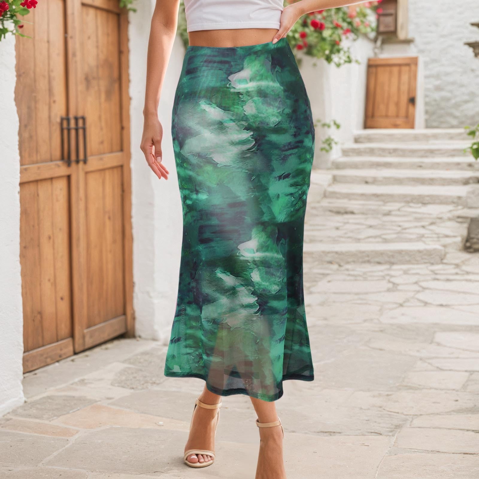 Elegant Straight Skirt For Everyday And Vacation Wear For Spring Summer ...