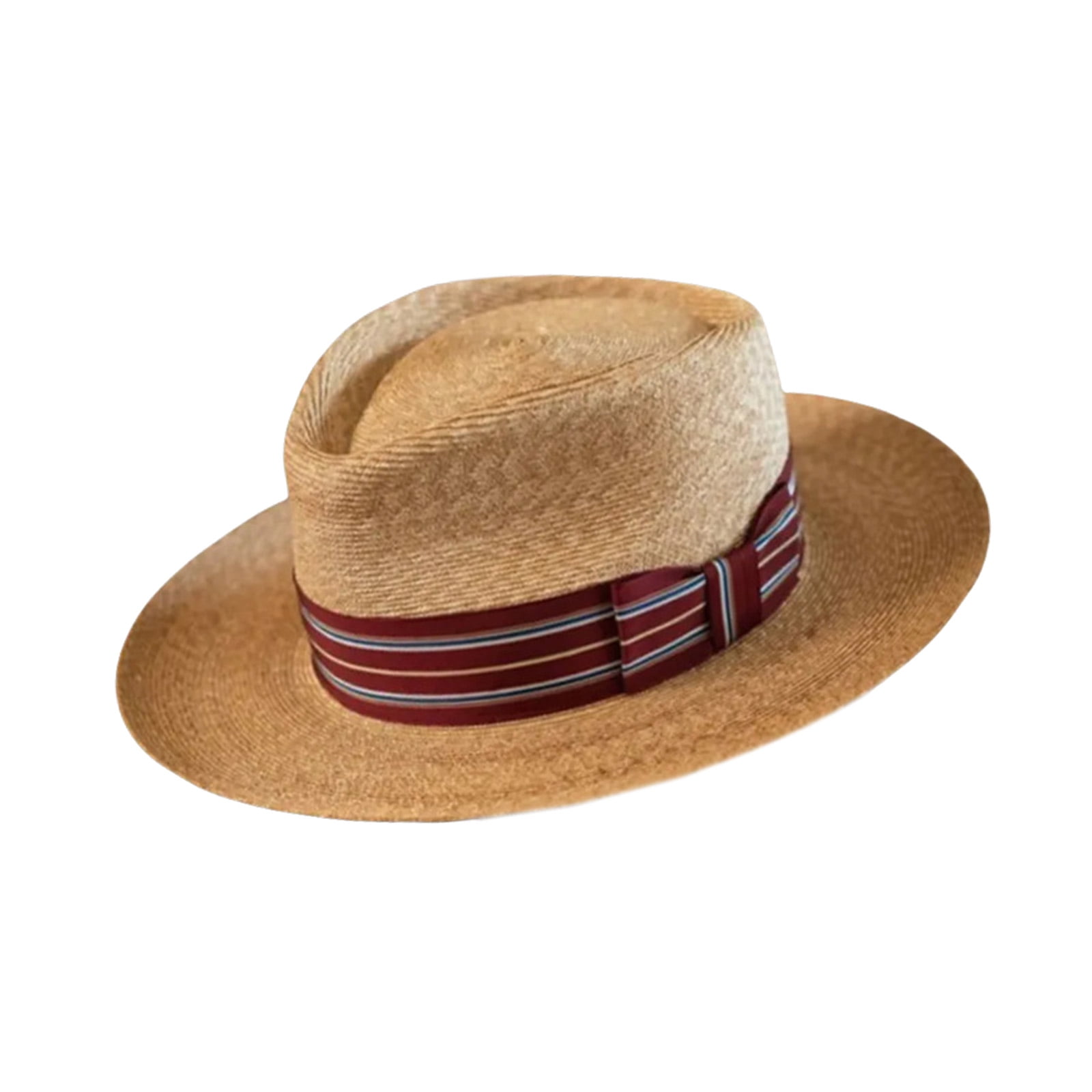 Elegant Straw Hat with Bowknot Belt, Cool and Comfortable Panama Hat ...