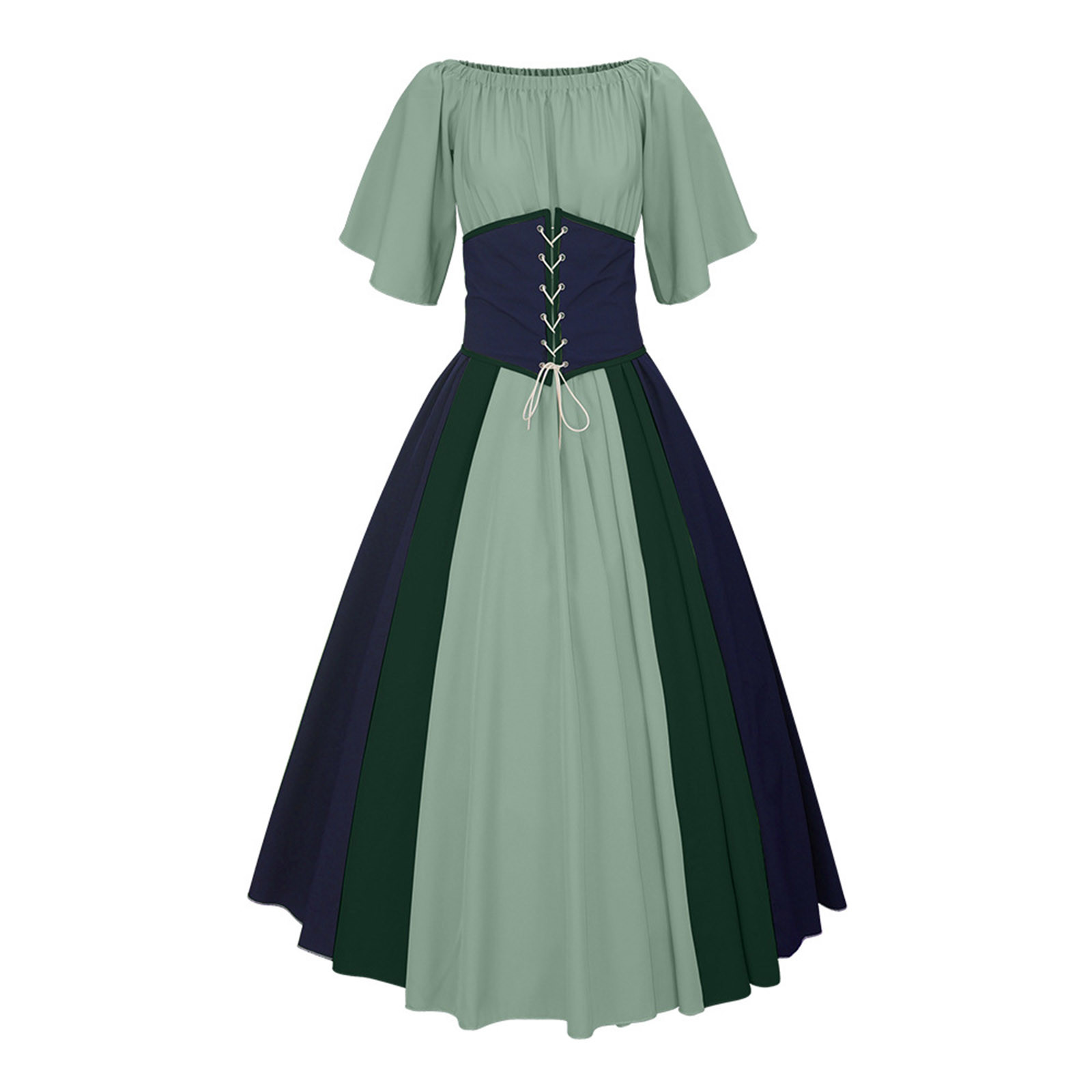 Elegant Style Gothic Lace Corset Dress Women Halloween Party Fairy ...