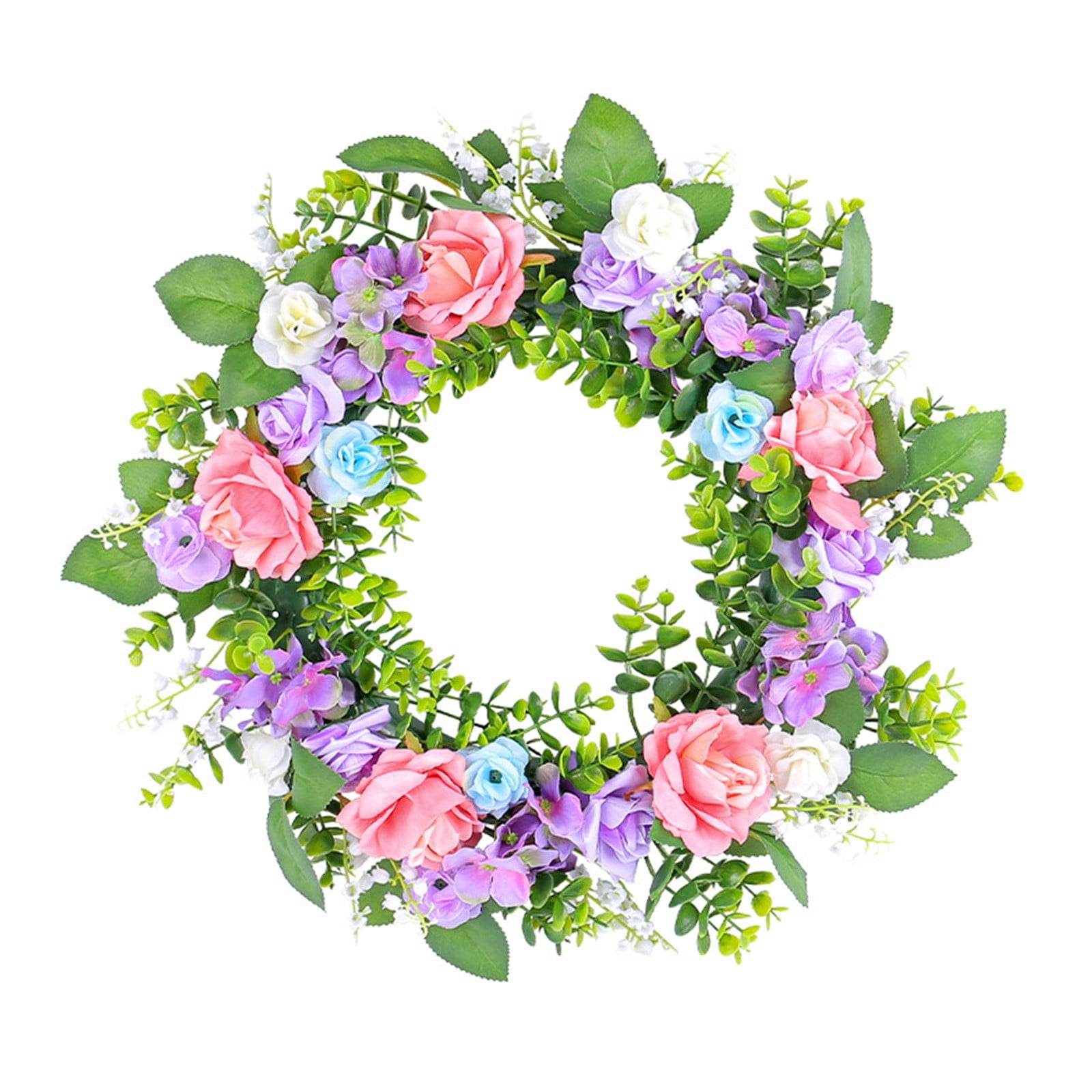 Elegant Summer Floral Wreath Large Wall Hanging Decoration for ...