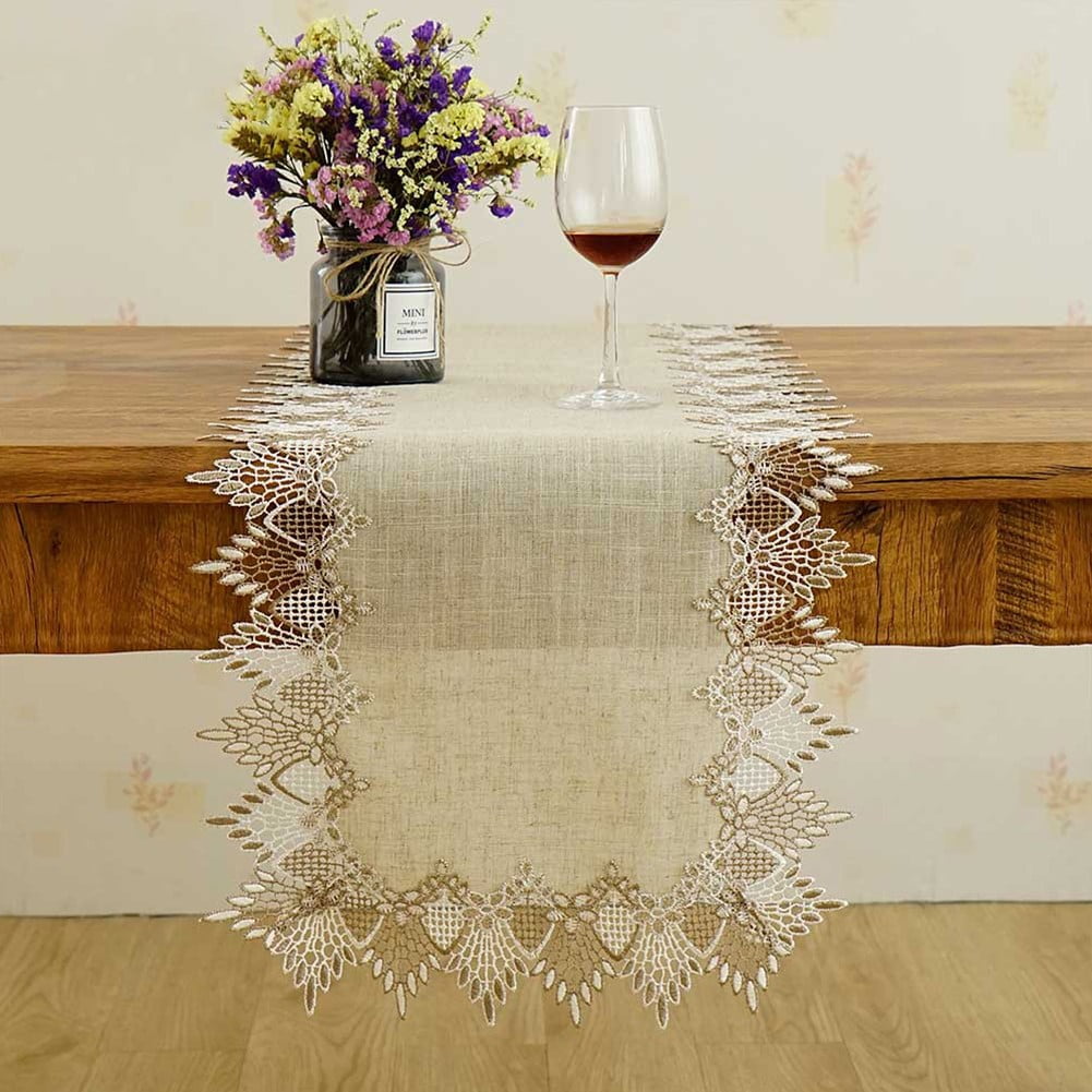Elegant Summer Flowers Embroidery Buffet Cabinets Embroidered Floral ...