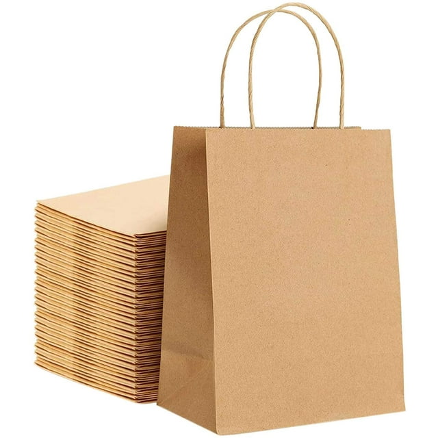 Free Shipping! Elegant Supply Kraft Paper Bags with Twisted Handles ...
