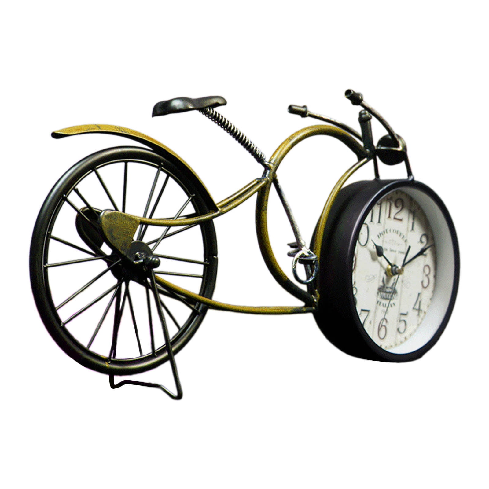 Elegant Table Clock Bike Model Alarm Clock Iron Alarm Clock for Retro ...