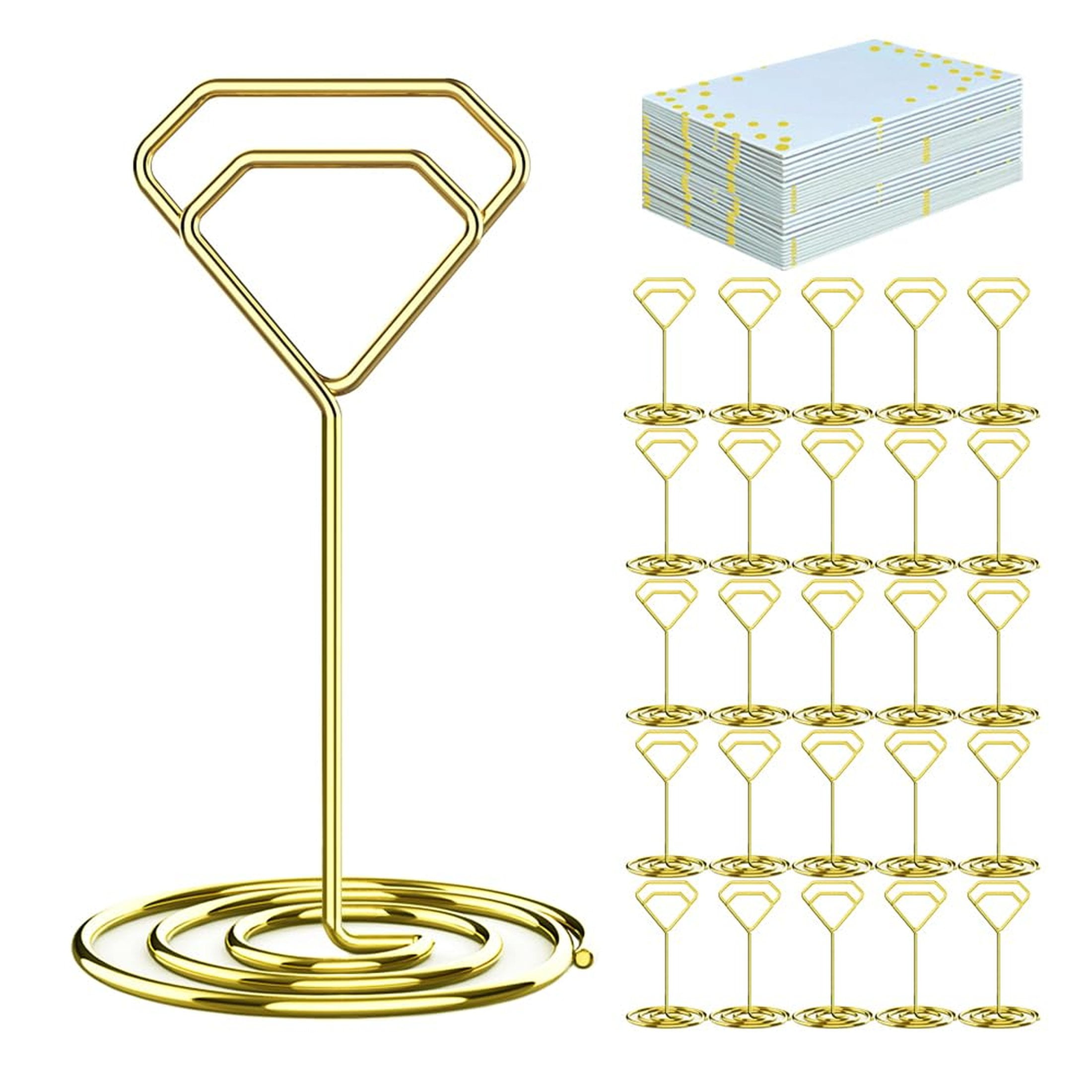 Elegant Table Number Display Set with 26 Holders and 28 Numbers ...