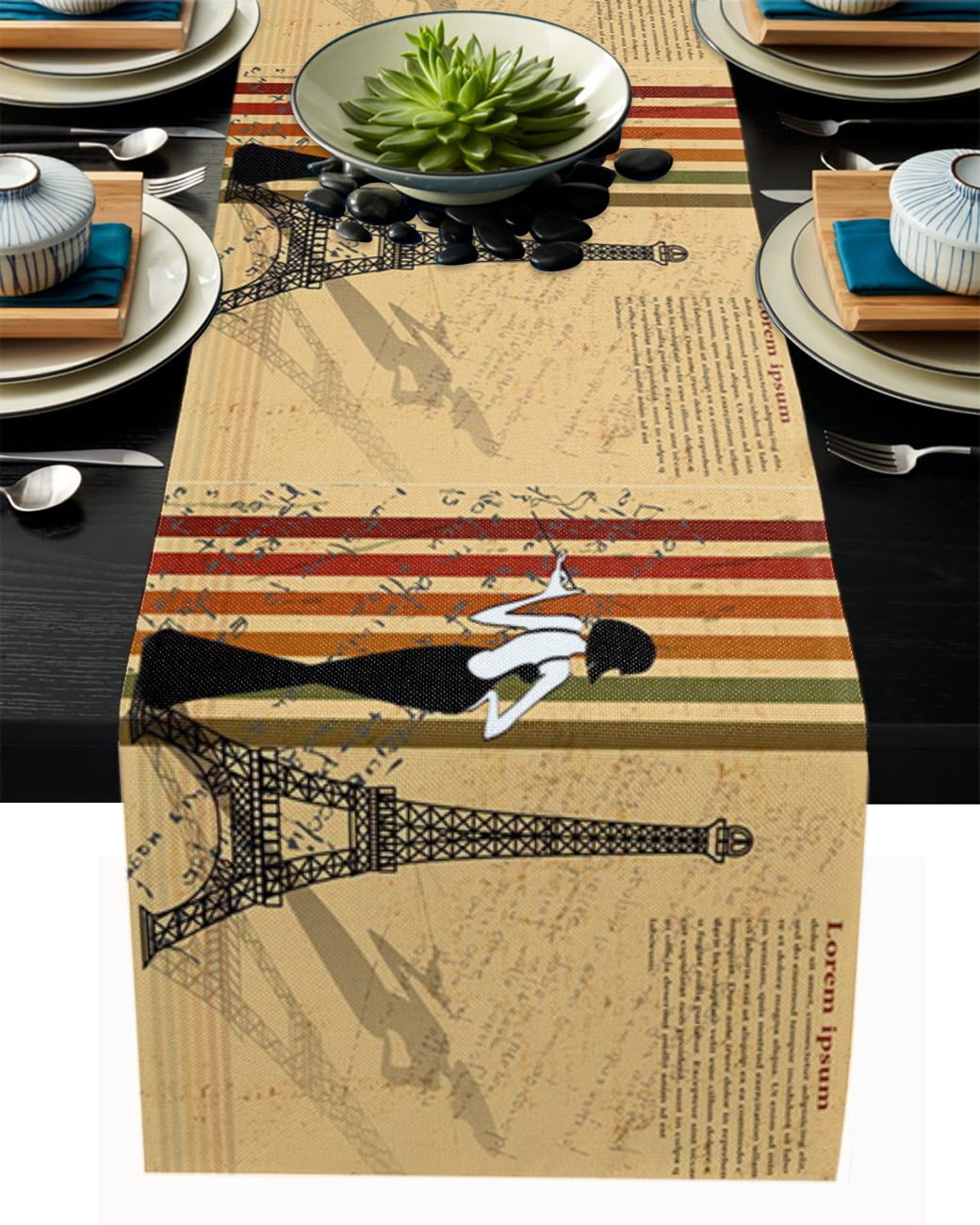Elegant Table Runner African Woman Tree Table Runner for Dining Table ...