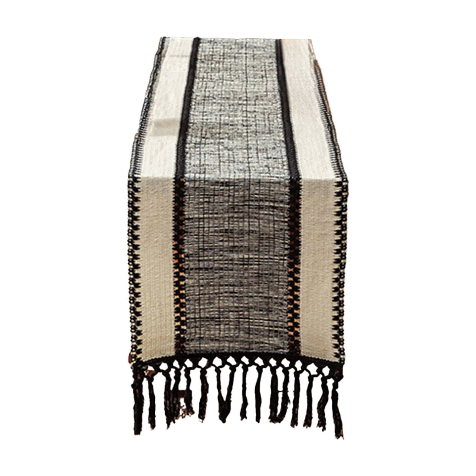 Elegant Table Runners with Tassels, Sophisticated Bohemian Design ...