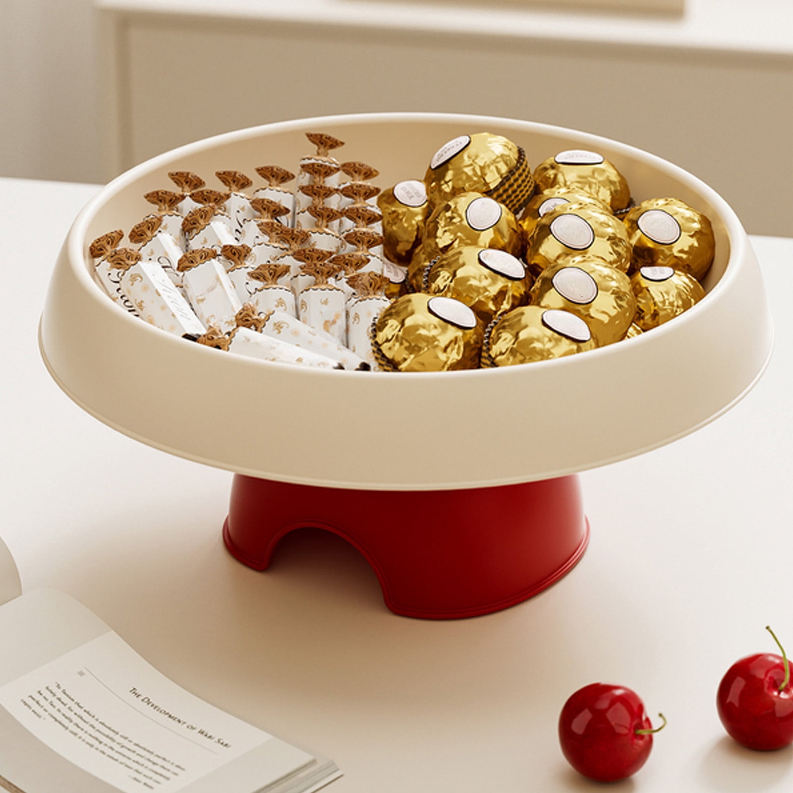 Elegant Tall Fruit Bowl Living Room Coffee Table Decor - Luxurious ...