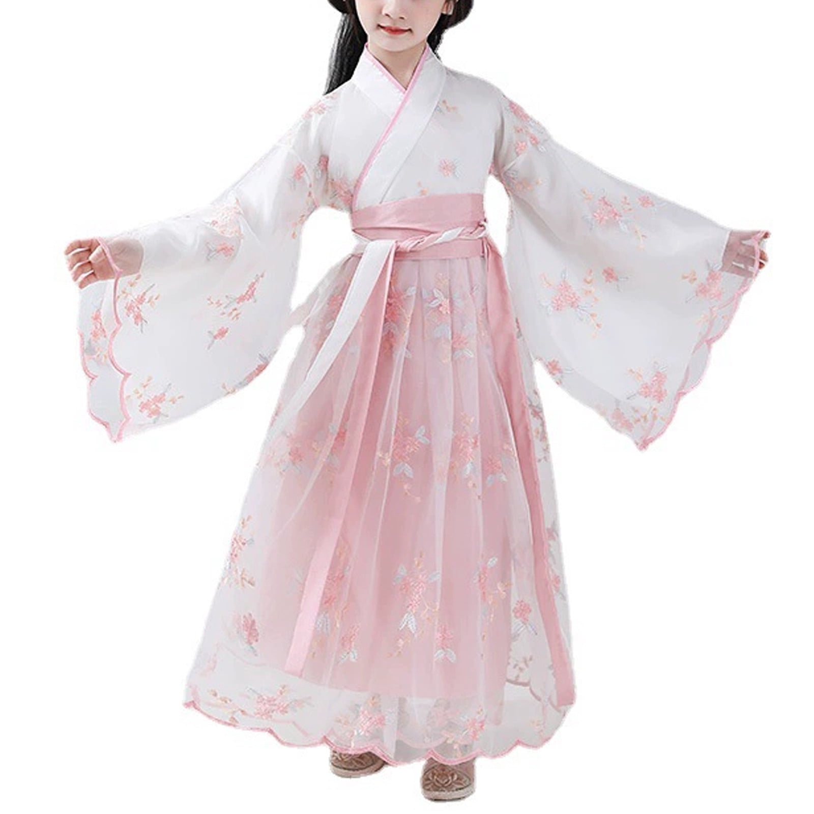 Elegant Traditional Chinese Hanfu Dress Set for Girls, Tang Dynasty ...