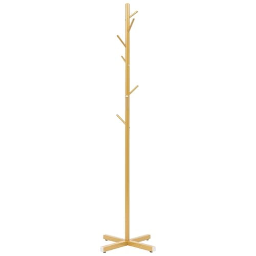 Elegant Tree-Shaped Coat Rack - Golden Finish - Walmart.com