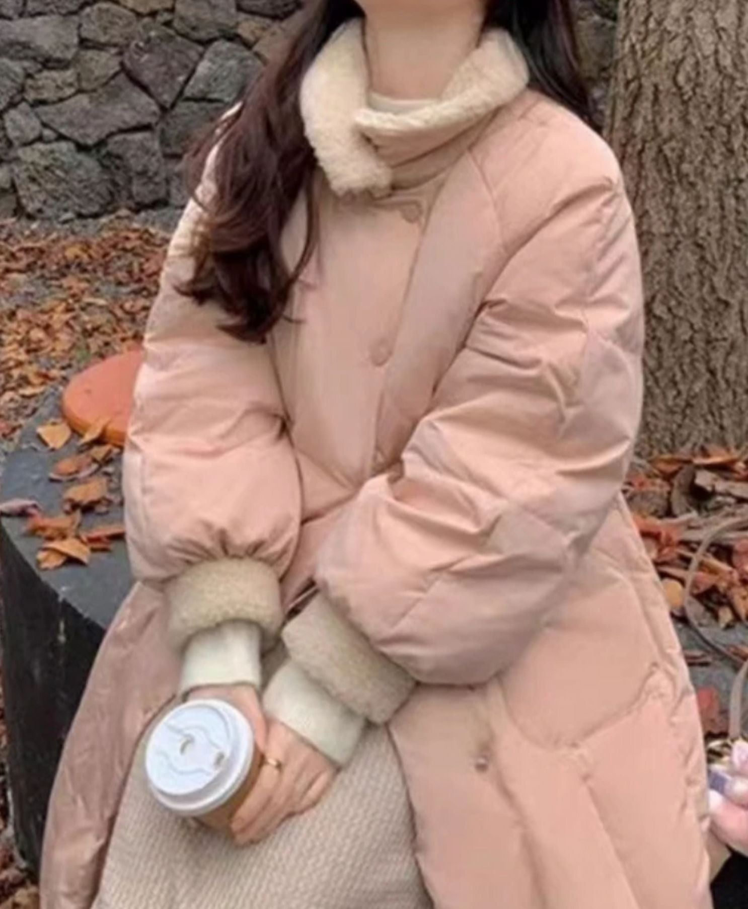 Elegant Versatile Slim Coat Woman Clothing Women's Winter Jacket Mid ...