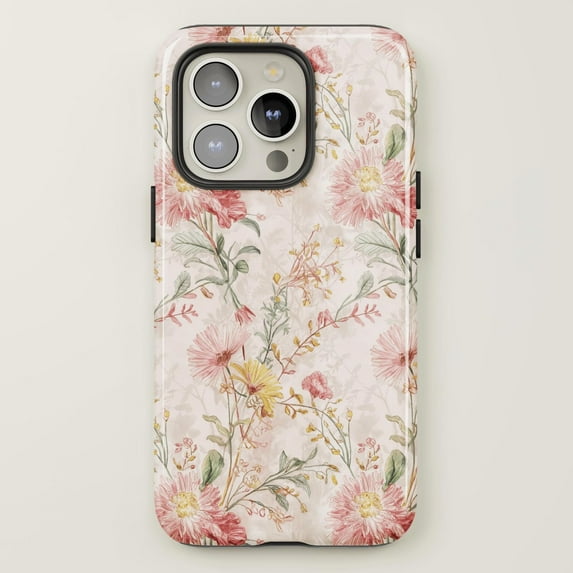 Elegant Vintage Floral Stylish Botanical Phone Case for iPhone 17 16 15 ...