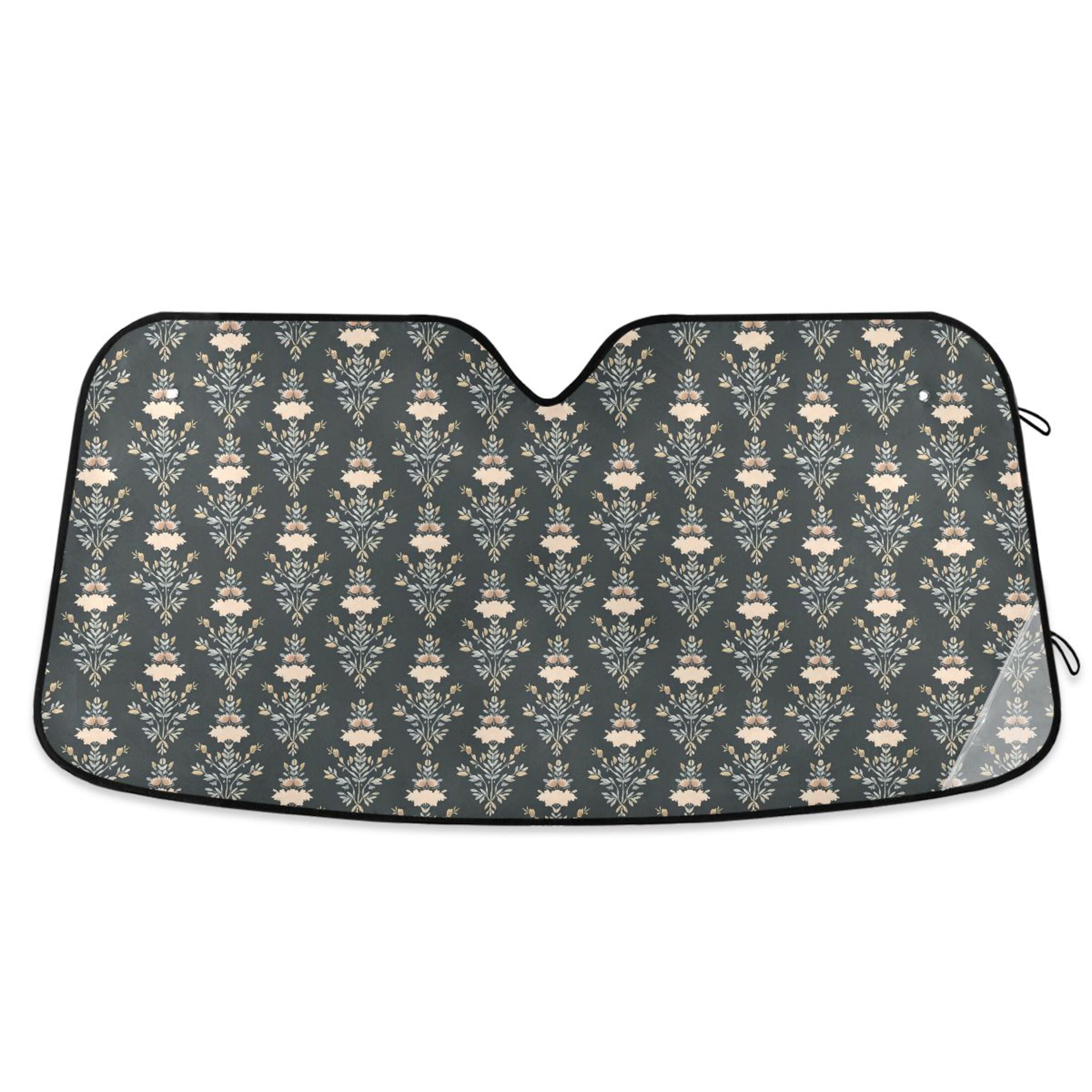 Elegant Vintage French Floral Car Windshield Sun Shade Foldable Car ...