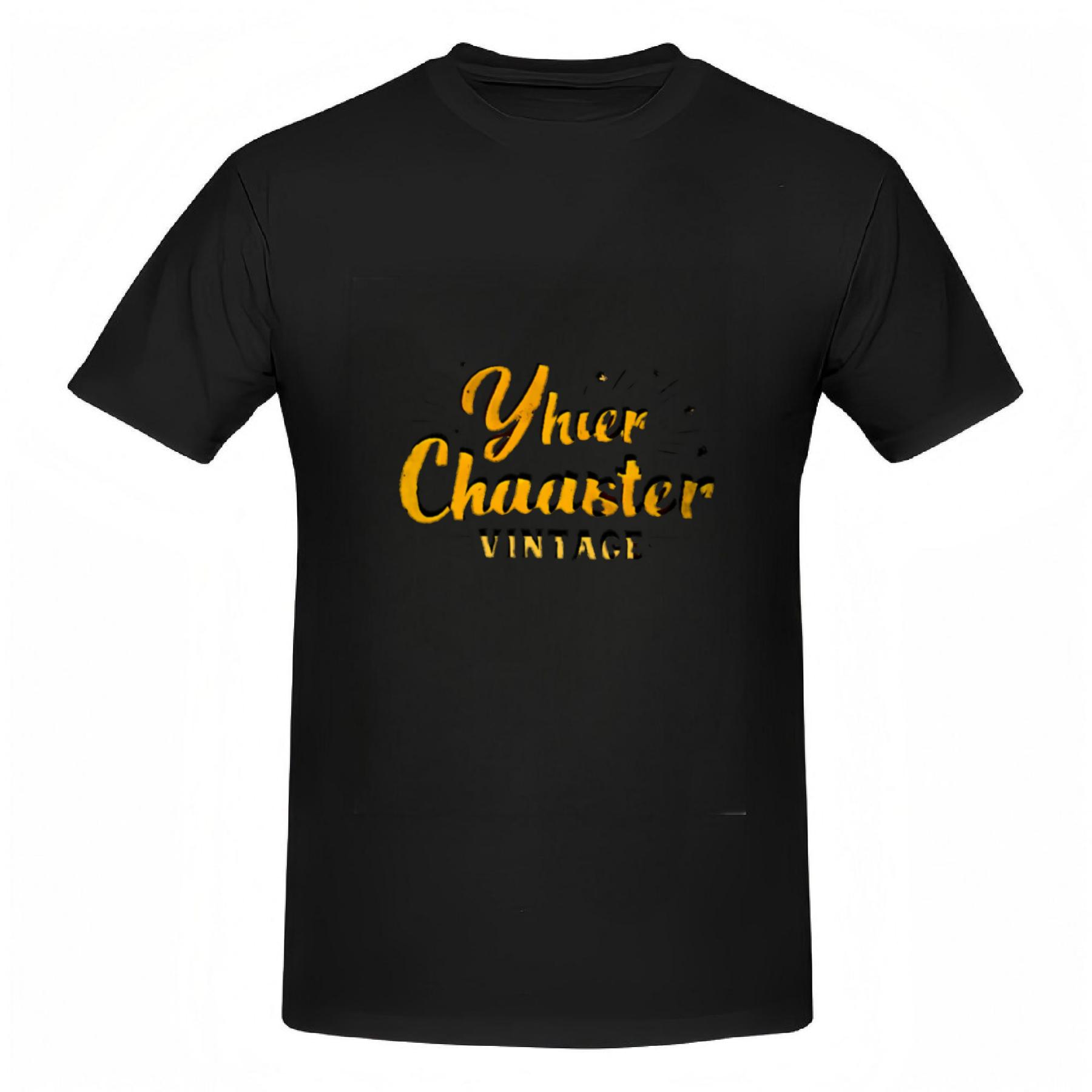 Elegant Vintage Style Cotton Short Sleeve T-Shirt for Women - Black Tee ...