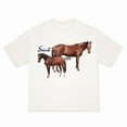 Elegant Watercolor Horse Tee Equine Illustration Graphic Rustic Western ...
