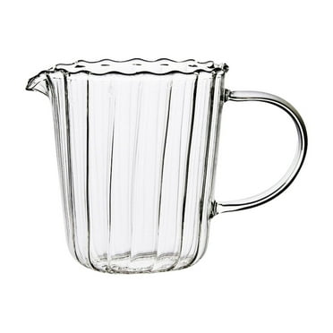 kedshhgu Glass Milk Carton Creamer Pitcher Cute Clear Kawaii Milk ...