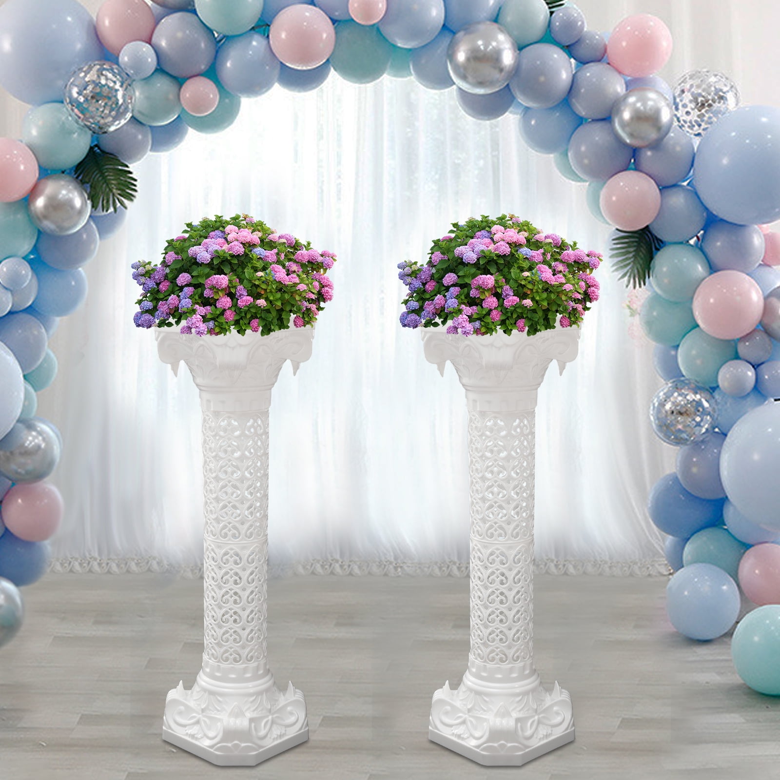 Elegant Wedding Event Decorative Columns, Tall Pillars Decoration Party ...