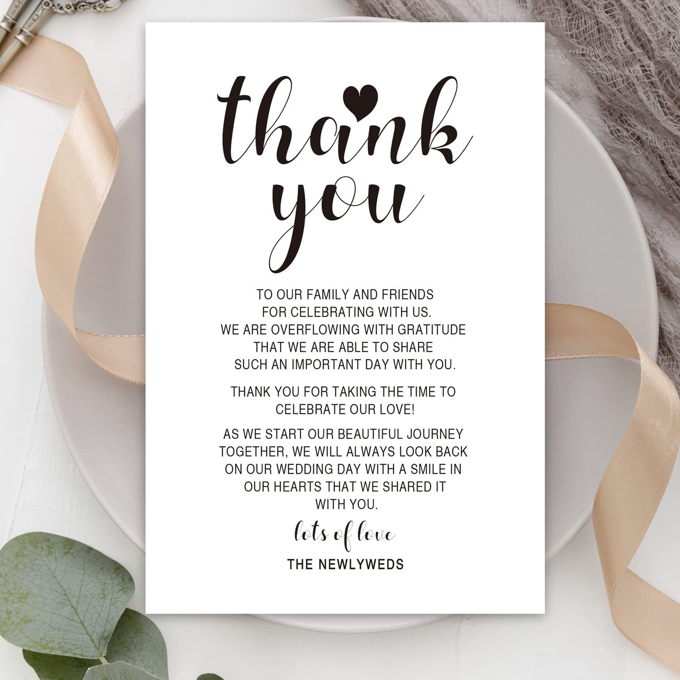 Thank you letter after wedding reception | Beachweddingtips.com