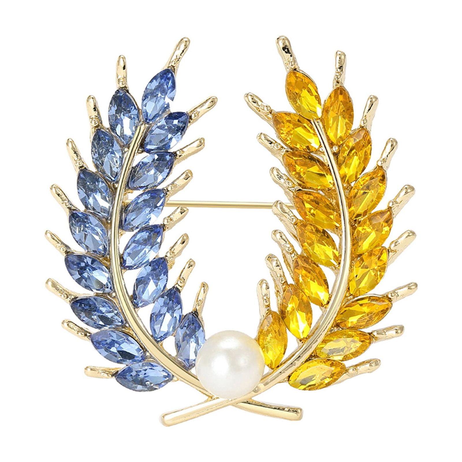Elegant Wheat Ear Brooch with Long Thread Fringe Delicate Wheat Lapel ...