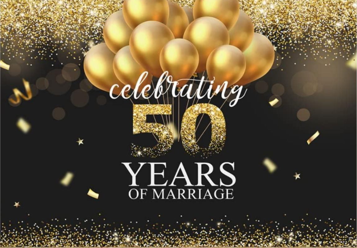 Elegant White 50th Wedding ration Rose Gold Flower Peony Anniversary ...