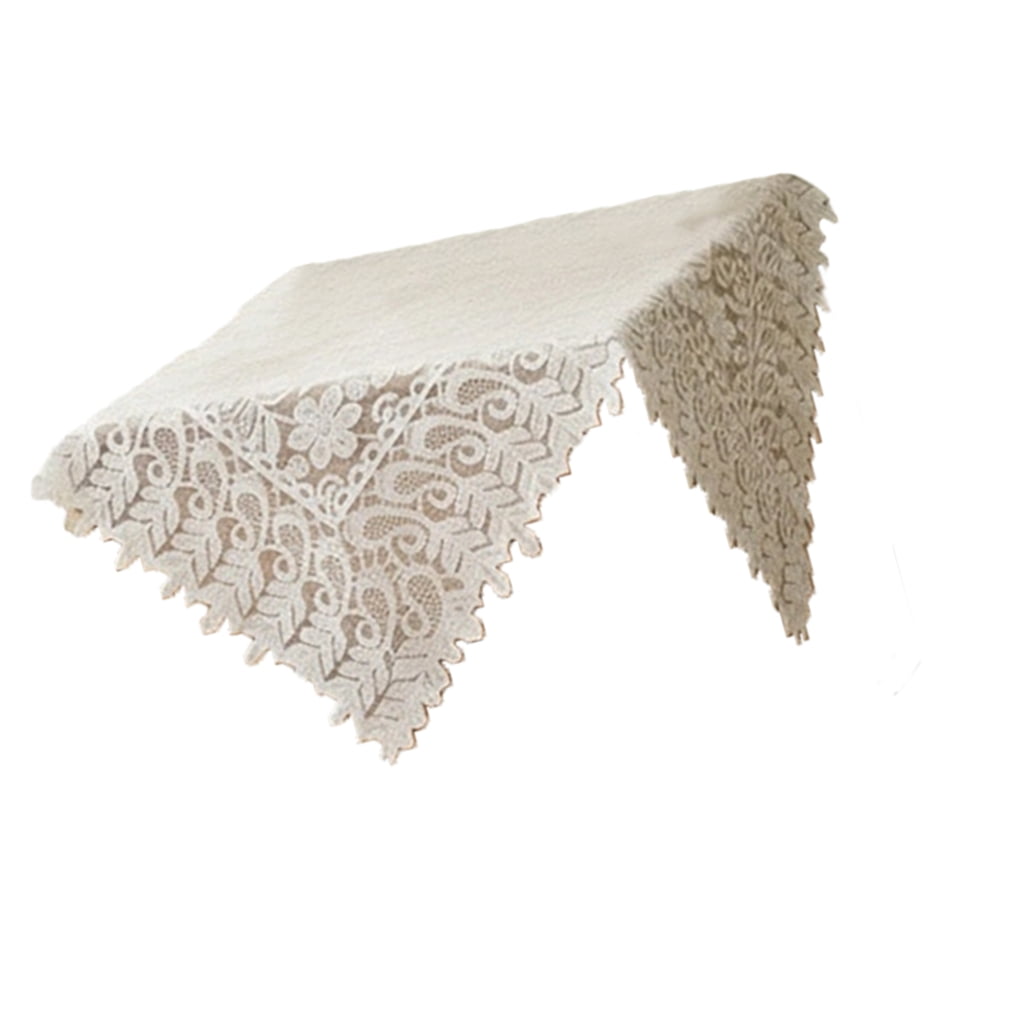 Elegant White Lace Table Cover For Farmhouses Decoration And Dining ...