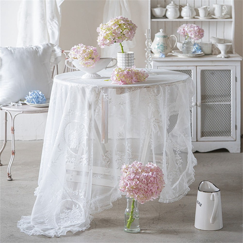 Elegant White Lace Tablecloth for Any Occasion - Perfect for Dining ...