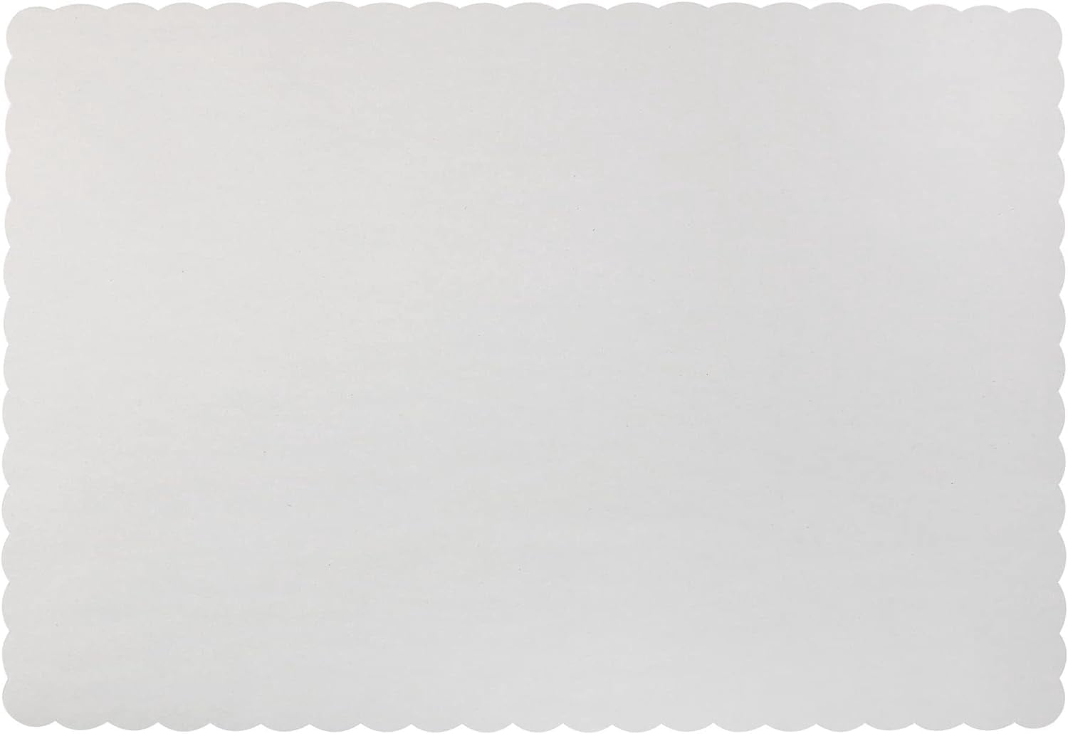 Elegant White Paper Placemats with Scalloped Edge - 100 Disposable ...