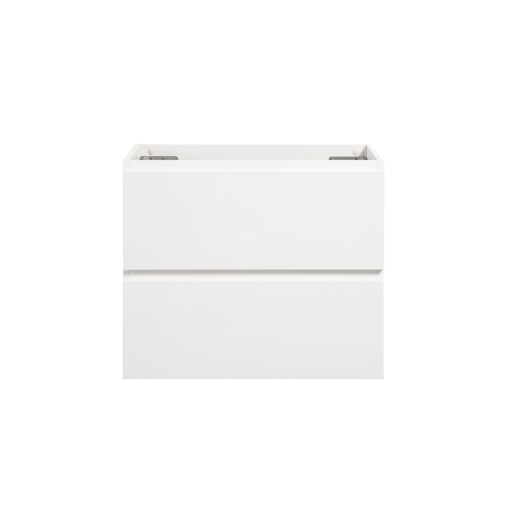 Elegant White, Silent Drawers, 2 Drawer Design - Wall-Mounted Bathroom ...