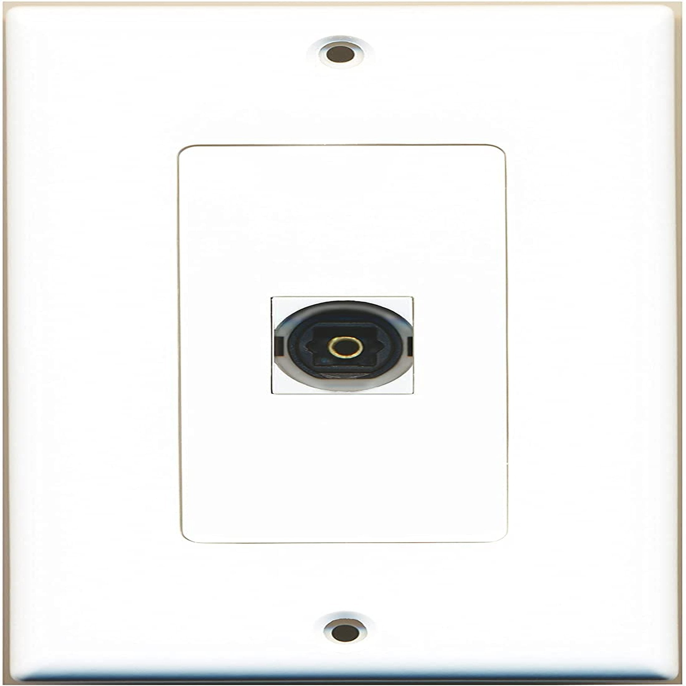 Elegant White Toslink Digital Audio Wall Plate for Home Decor - Walmart.com