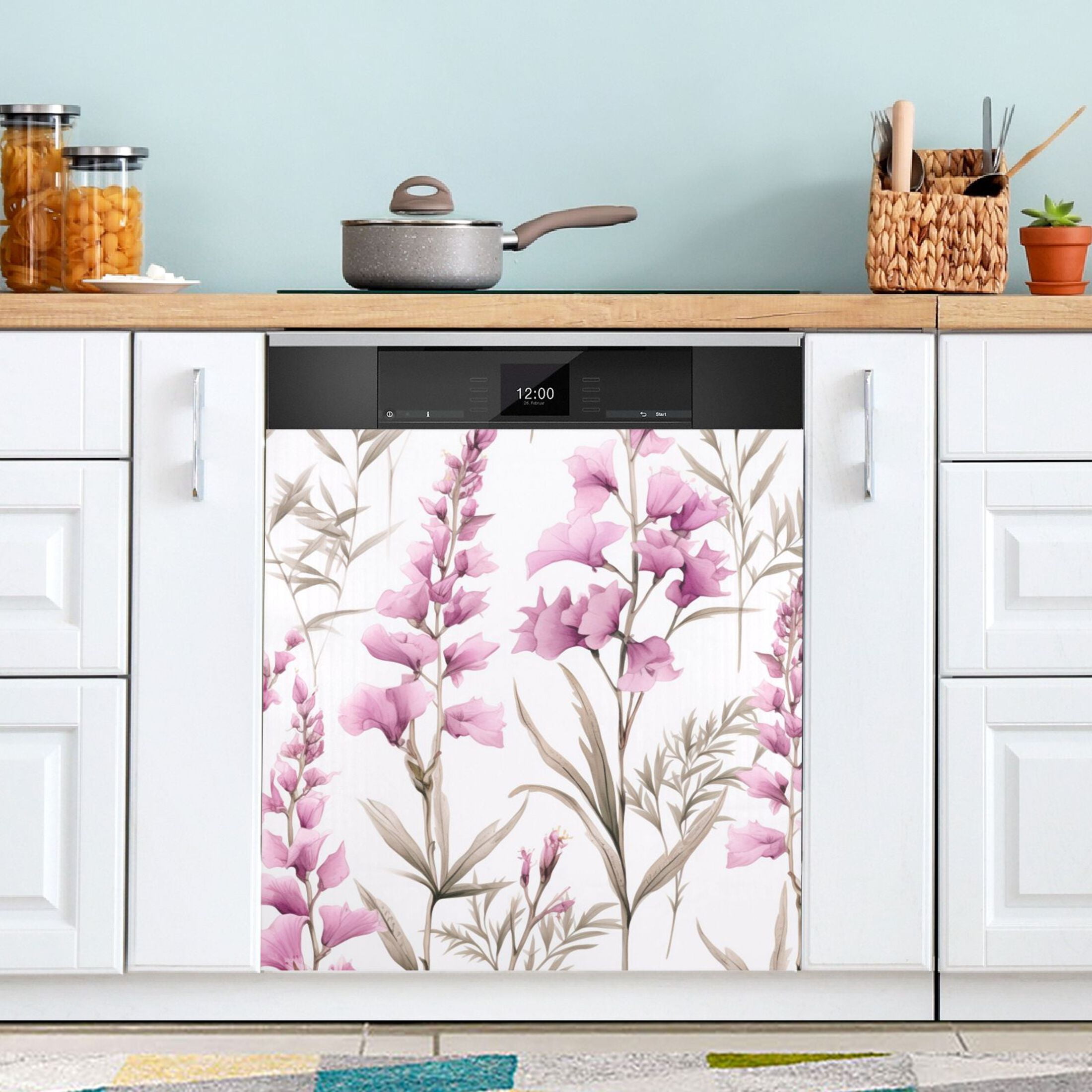 Elegant Willow Herbs Leaves Dishwasher Magnet Refrigerator Magnetic ...