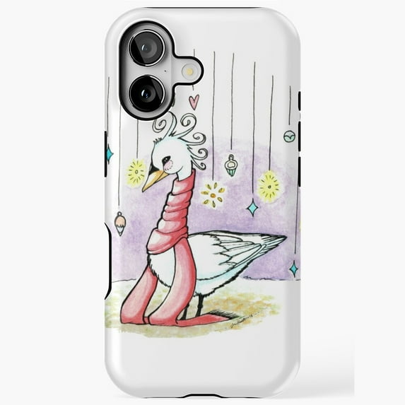 Elegant Winter Swan in a Snowy Scene Phone Case 17 16 15 14 13 12 11 ...