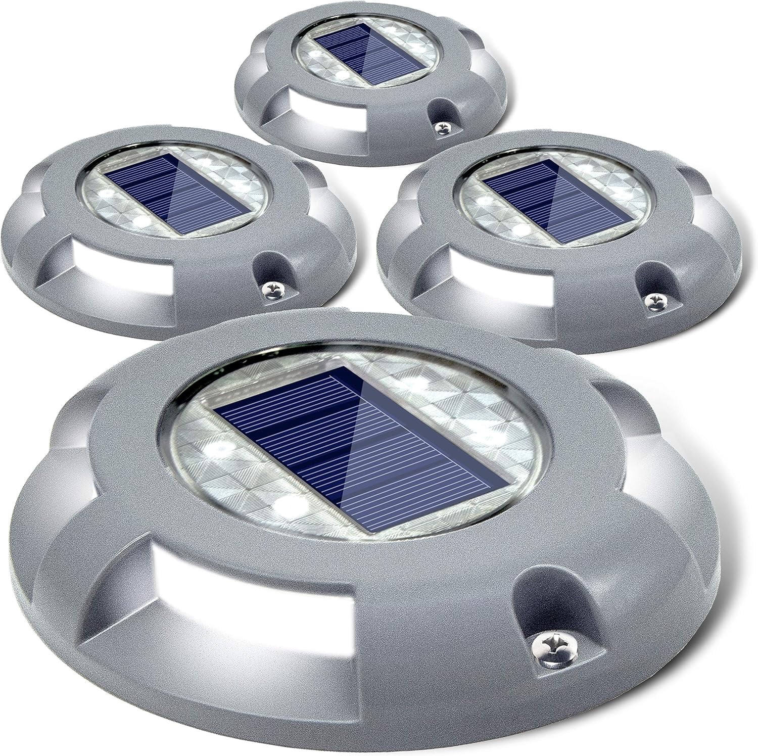 Elegant Wireless Outdoor Solar Ground Marker Lights, Aluminium Alloy ...