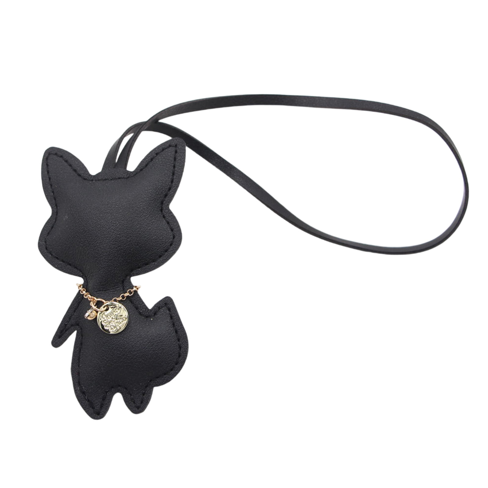 Elegant Wolf Molded Keychain Chain Environmental Conscious Faux Leather ...