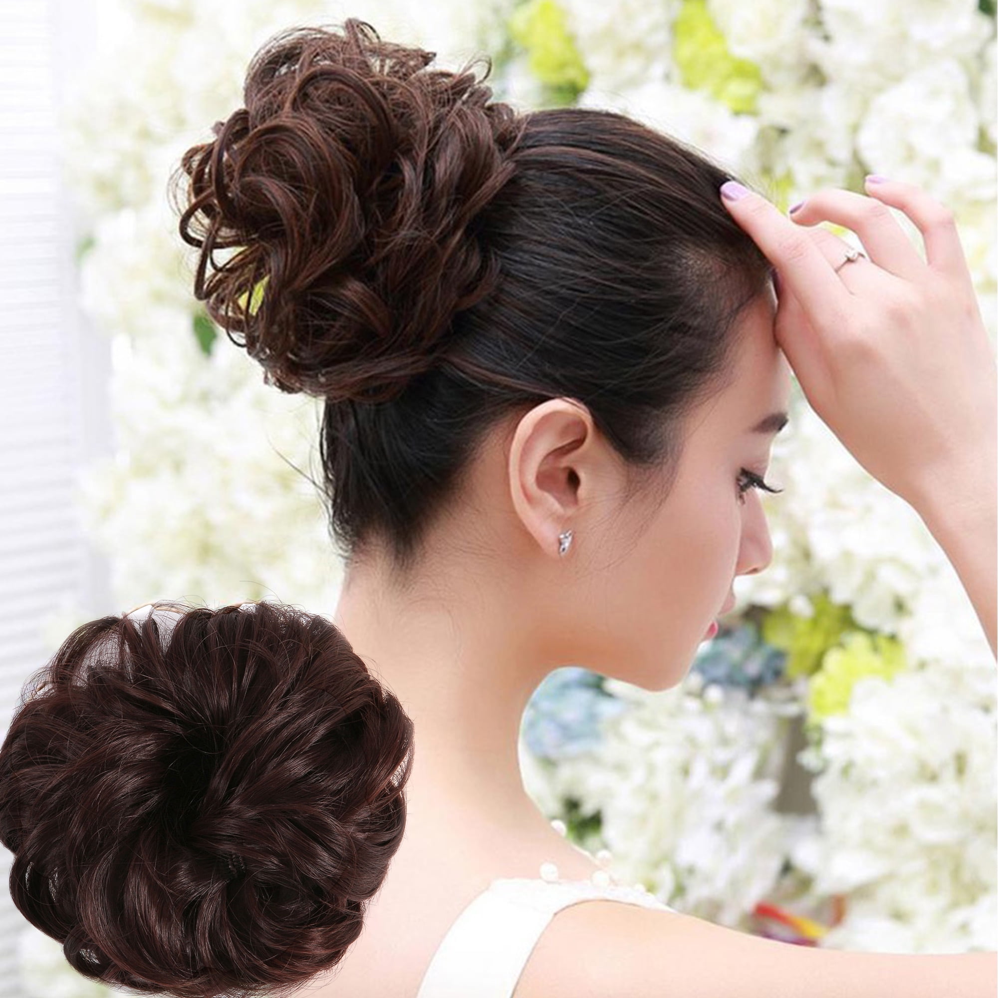 Lelinta Elegant Woman Donut Ponytail Synthetic Hair Bun Extensions ...