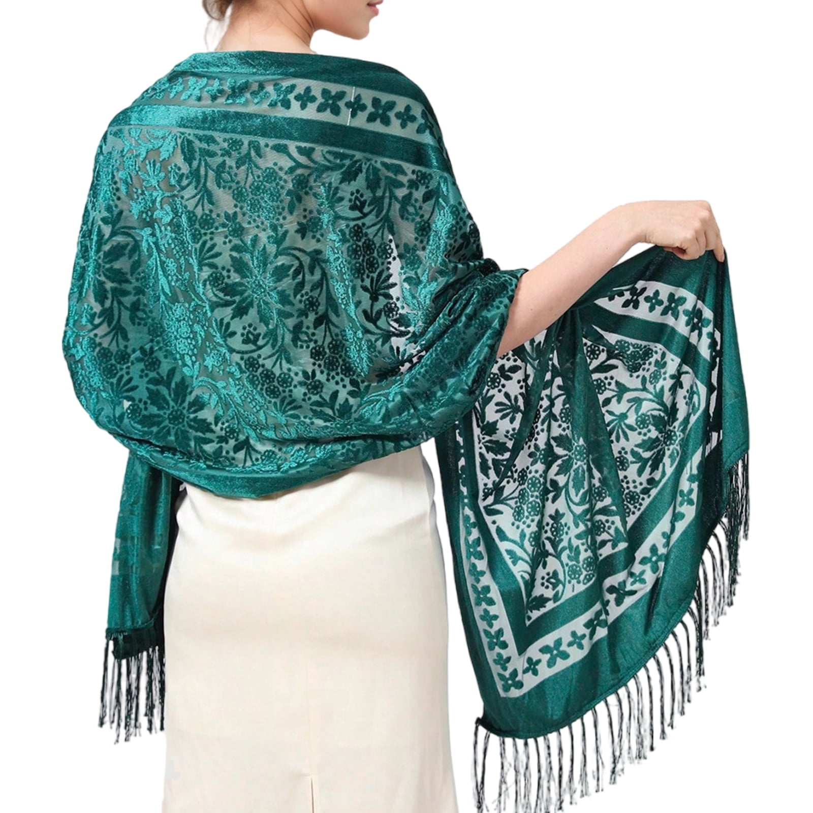 Elegant Women Shawl Shoulder Wrap for Evening Dress Lightweight Ethic ...