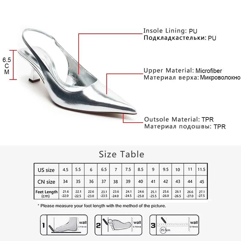 Elegant Women's High heels MetallicStiletto Pointed Toe Spring Sandals ...