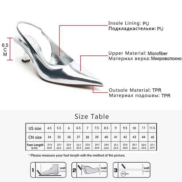 Elegant Women's High heels MetallicStiletto Pointed Toe Spring Sandals ...