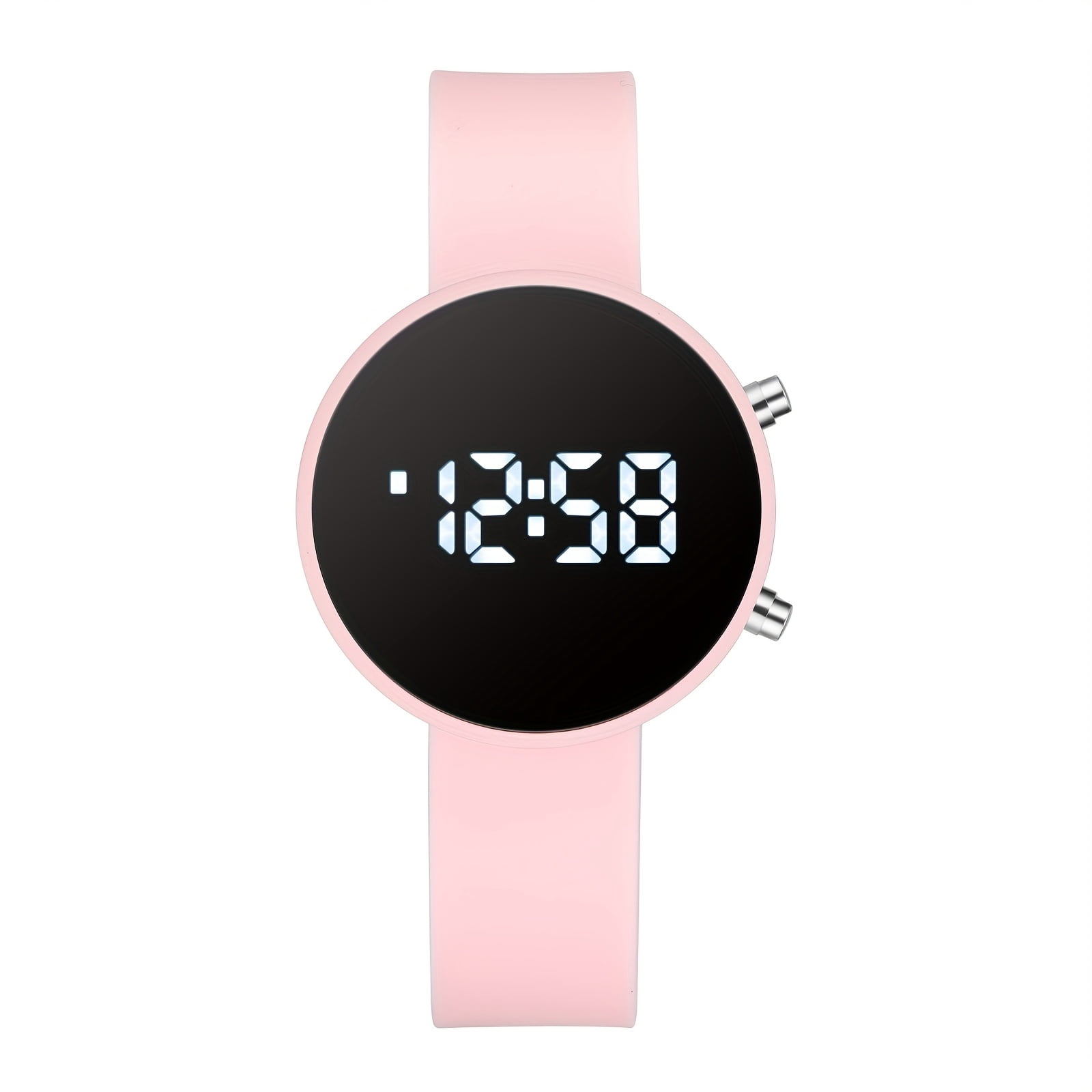 Elegant Women's LED Digital Watch, Date & World Time, Gold Bezel ...